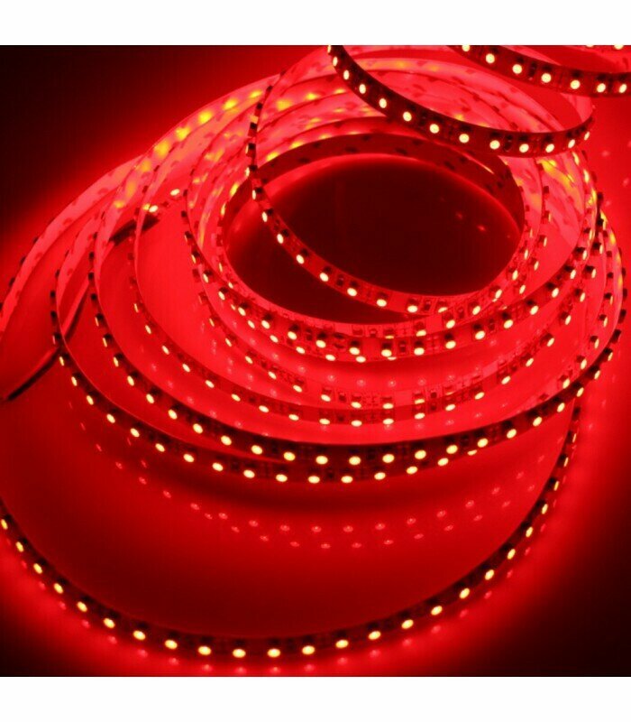 Светодиодная лента,12 В, Цвет свечения: Красный, IP33. Катушка 5 метров