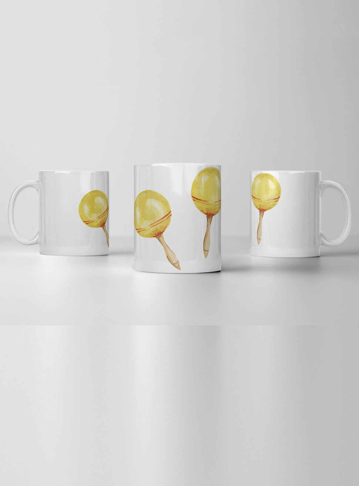 Кружка cooperative.moscow " Маракасы " (кружка с маракасами, Маракас, Маракасы, барабанная установка, кружка музыканту, музыкант, подарок для музыканта, ноты, музыка) , 330 мл, 1 шт