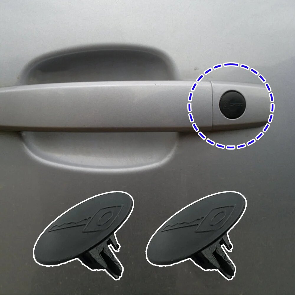 2 шт. для Ford Focus II III хэтчбек 2004 2005 2006 2007 2008-2018 дверная ручка замка ствол ключ отверстие крышка зажим черный