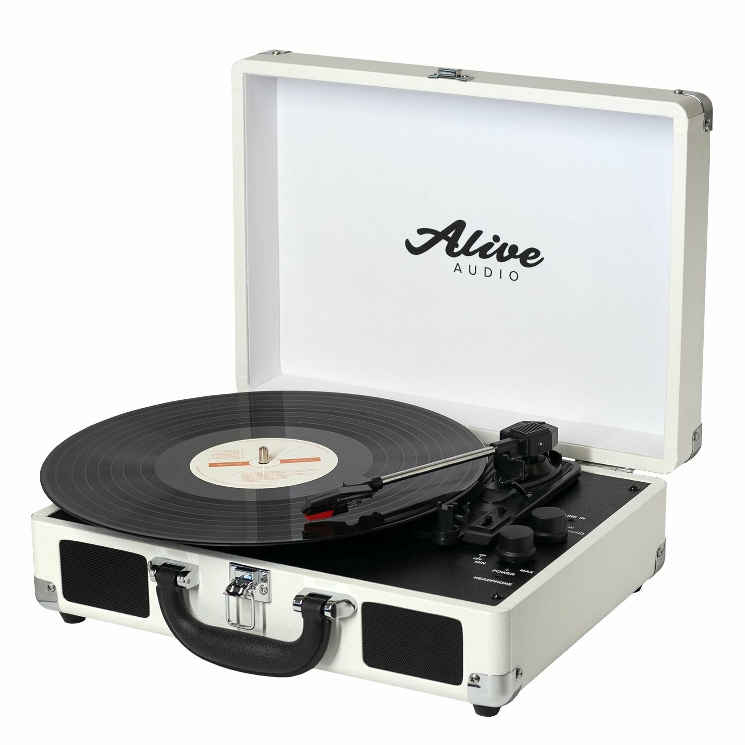 Виниловый проигрыватель Alive Audio "GLAM Milk", беспроводной, встроенный фонокорректор