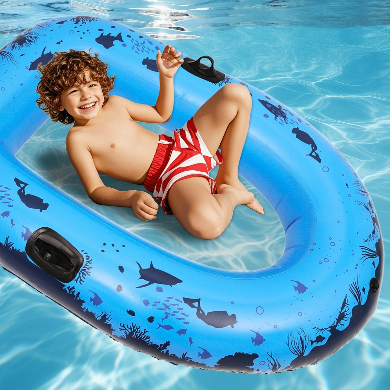 Детская надувная лодка