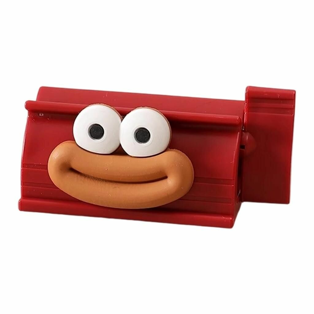 Экономичный ролик для выдавливания зубной пасты с механизмом, легкая установка, нетоксичный пластик для кремов и косметики, красный