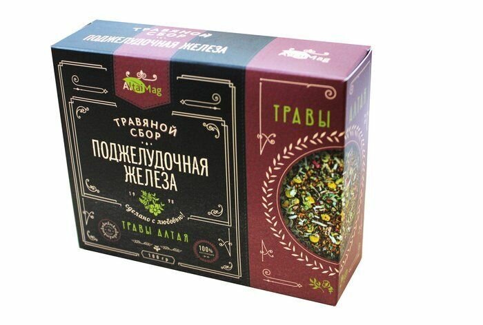 Травяной сбор Altaimag измельченный для поджелудочной железы, 100 г