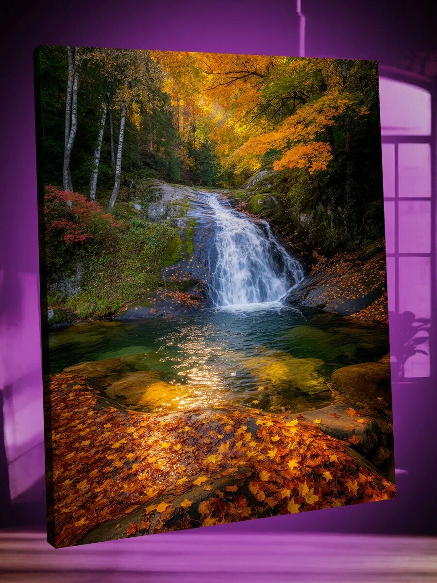 Интерьерная картина Пейзаж с водопадом