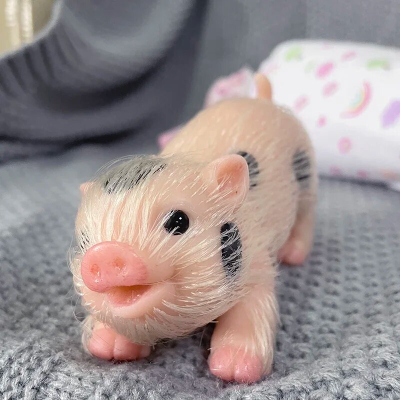 5-дюймовая силиконовая кукла-свинка Reborn, smile pig, 5 Inch, Унисекс