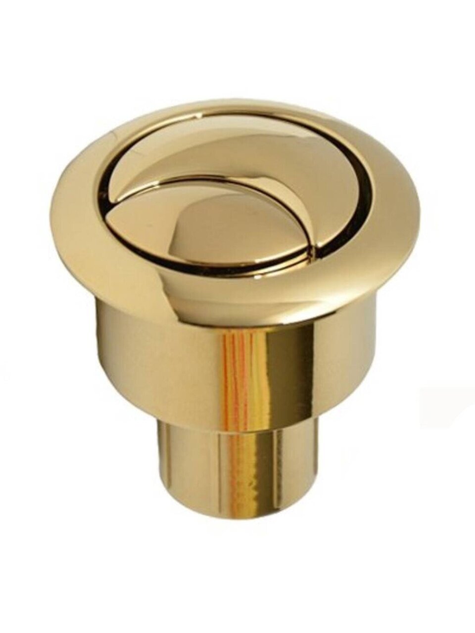 Кнопка для арматуры бачка унитаза двухрежимная, золотая, Инкоэр, СБ2-ЗЗ-КМ Р