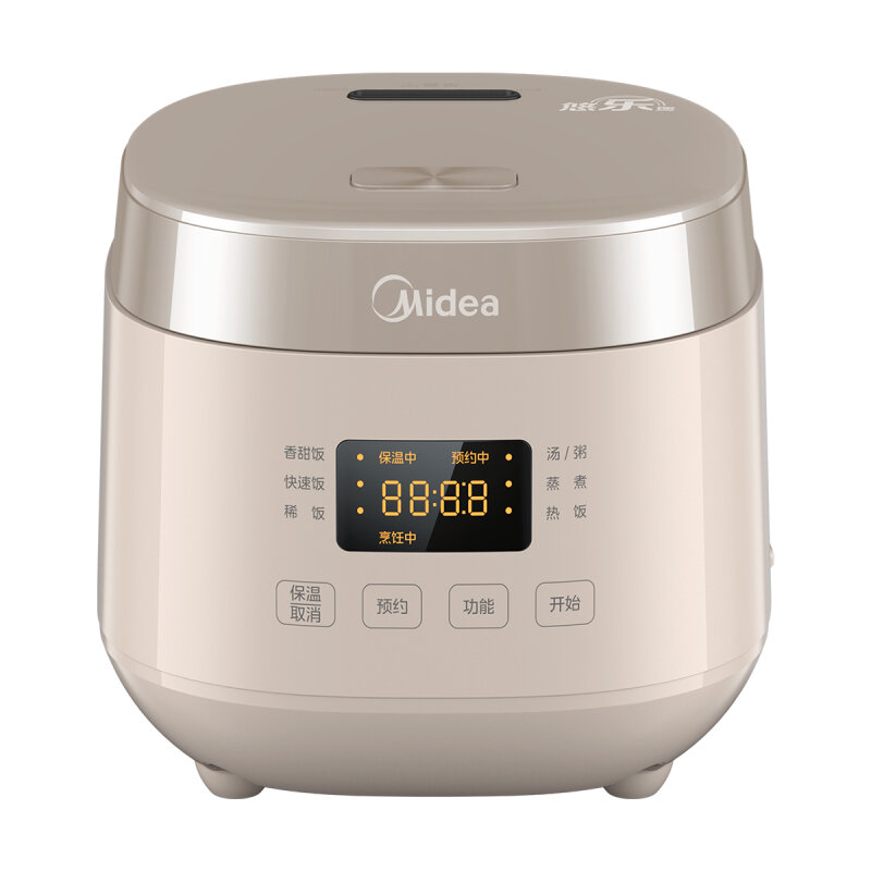Рисоварка Midea, бежевый, для приготовления риса, с функцией подогрева, до 1 литра, легкая и компактная