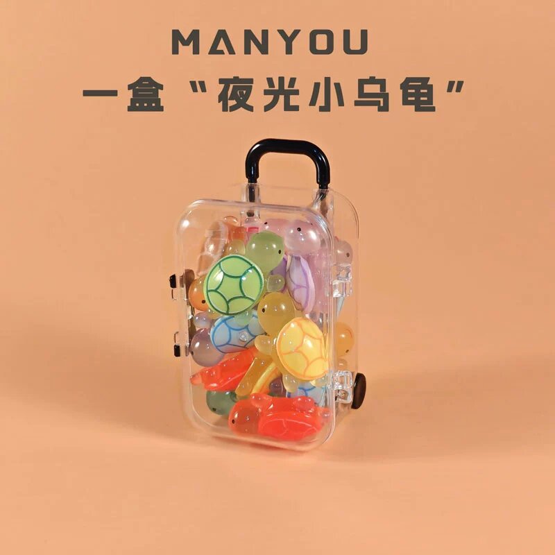 Миниатюрная светящаяся в темноте игрушка-черепаха, светящаяся детская игрушка для ролевых игр, красочная маленькая