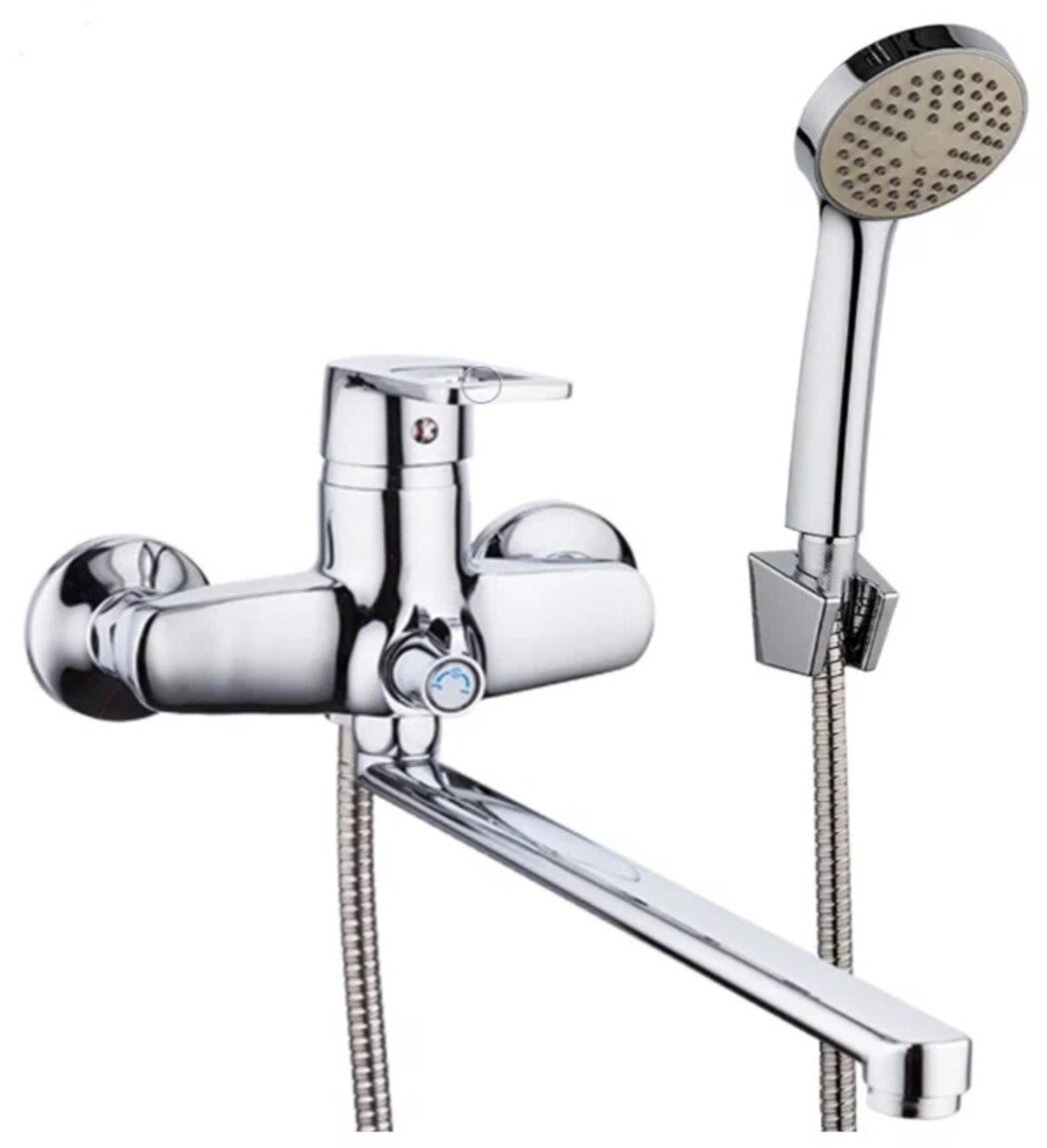 Смеситель для ванны Frud R22072, с аэратором, керамический картридж, хром