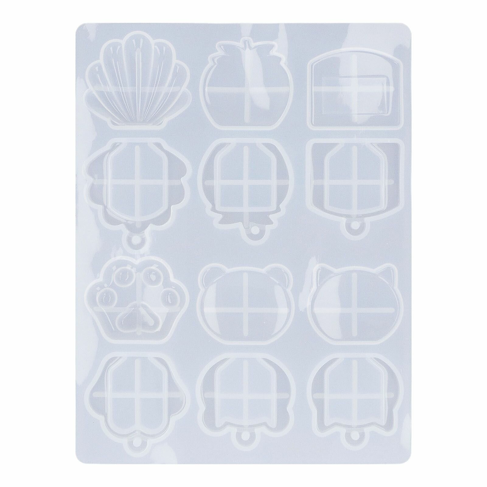 6-образная форма для крышки ключа из смолы, гибкий полупрозрачный силиконовый материал, изготовление многоразовой формы для ключа от дома своими руками