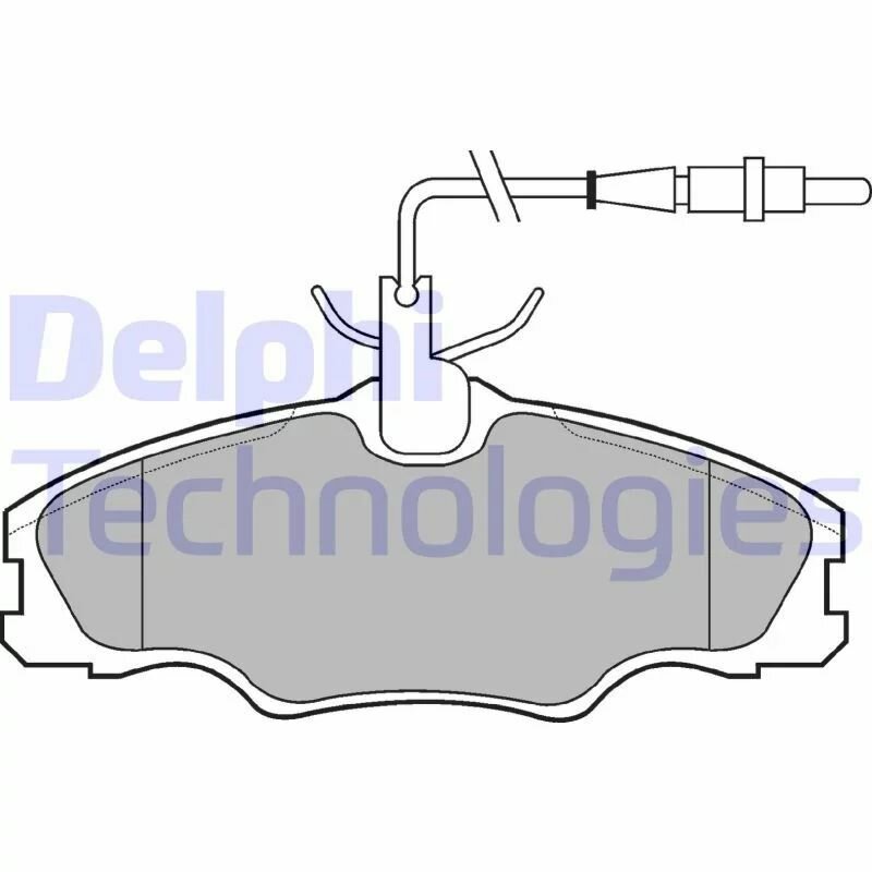 Колодки тормозные Delphi LP986 CITROEN XSARA/PEUGEOT 406/607