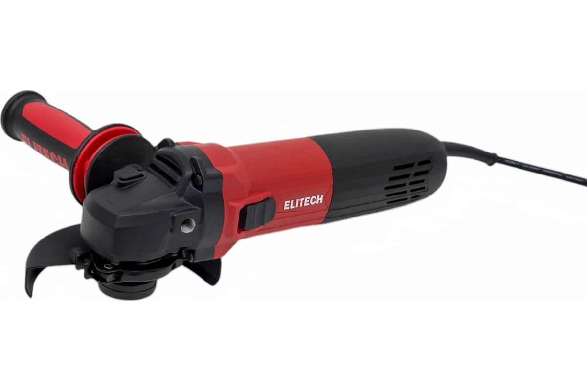 Шлифмашина Elitech МШУ 1412Э, двухпозиционная рукоятка, 9000 оборотов в минуту