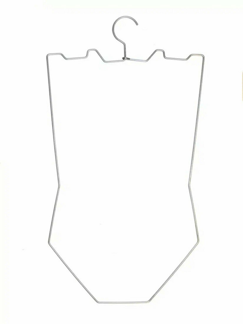 Вешалка контурная для нижнего белья и купальников детская, цинк- 5 шт.