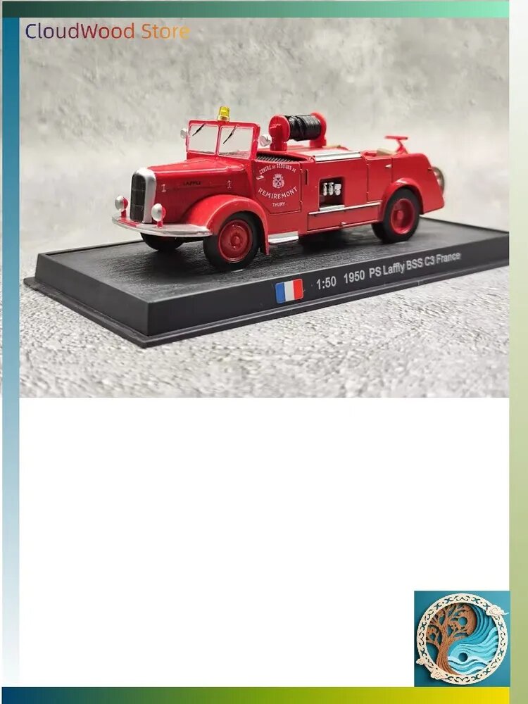 Эксклюзивная модель пожарной машины 1950 PS LAFFLY BSS C3 France, масштаб 1/50, изготовлена из сплава AMER