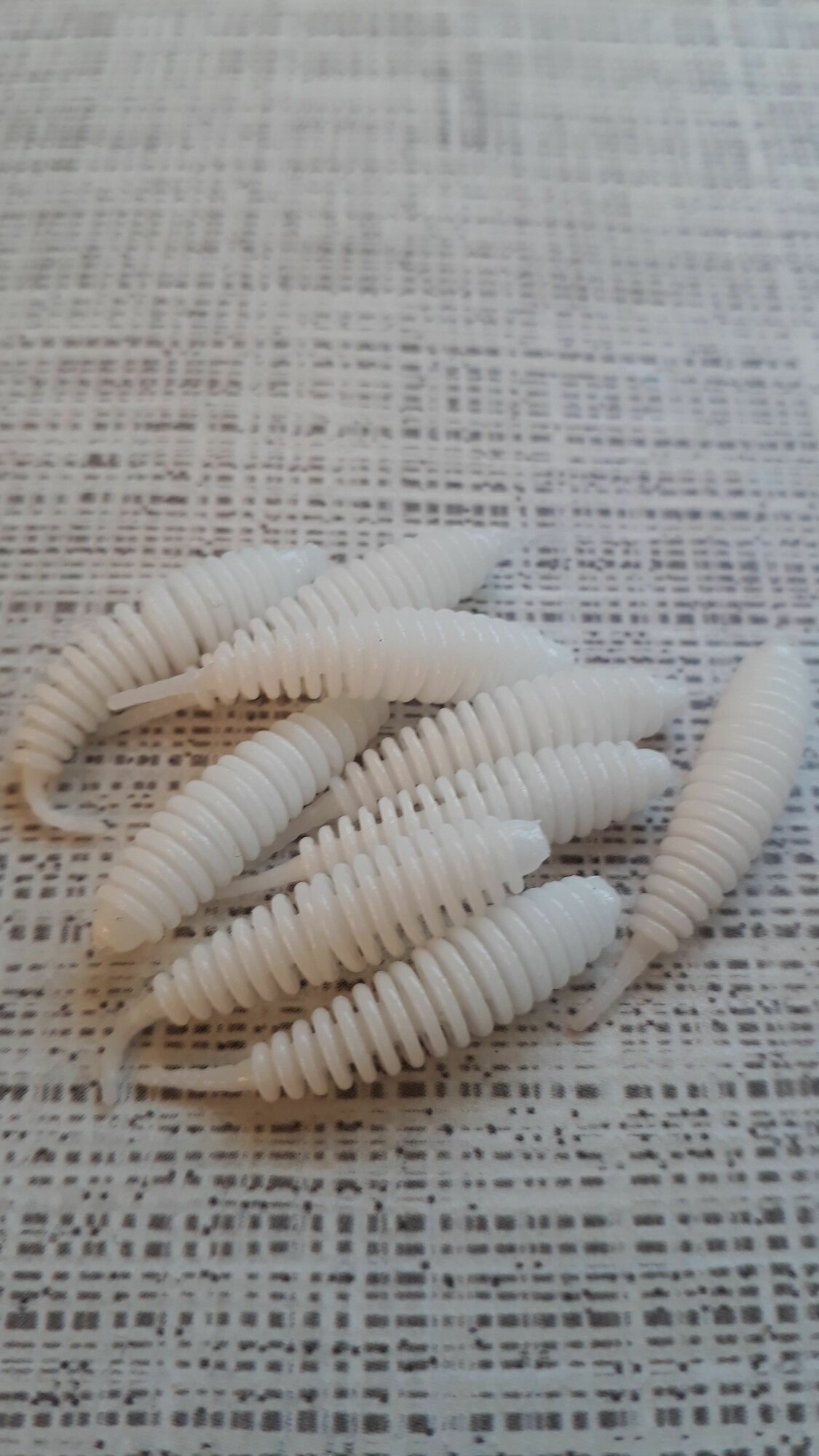 Силиконовая приманка Танта/Пикси (Pixy) 80мм. 5шт. Белый (White).