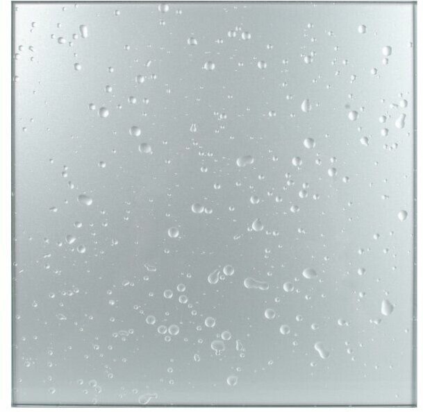 Вентилятор накладной ультра тонкий 37мм для ванной Mmotors ММР 100/90м3/ч, Светло серый с каплями