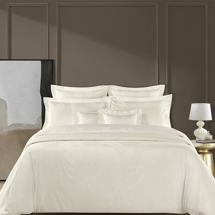 Семейный комплект постельного белья La Maison de Domitille Gaudi Nacre