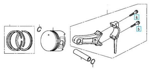 Болт, соединительная тяга (Оригинал)