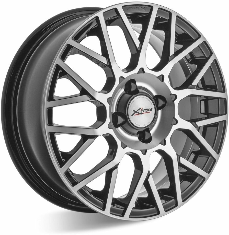 Диск автомобильный литой Xtrike X-132 15x6 4x98 et35 dia58.6 BK/FP