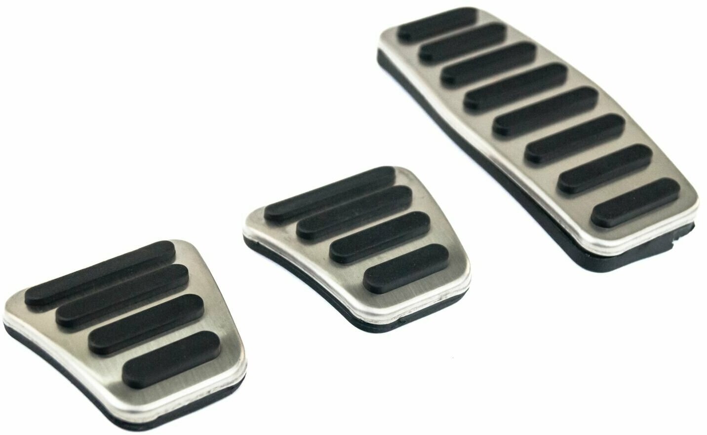 Накладки на педали BOSCH черные вставки Sal-Man на 2114-15, Нива, Калина, Приора, Гранта, Шеви Нива, Datsun МКПП, Е-газ