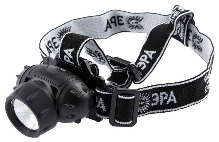 Фонарь налобный светодиодный GB-410 на батарейках 3хААА 3 режима IP44 черн. ЭРА Б0051463