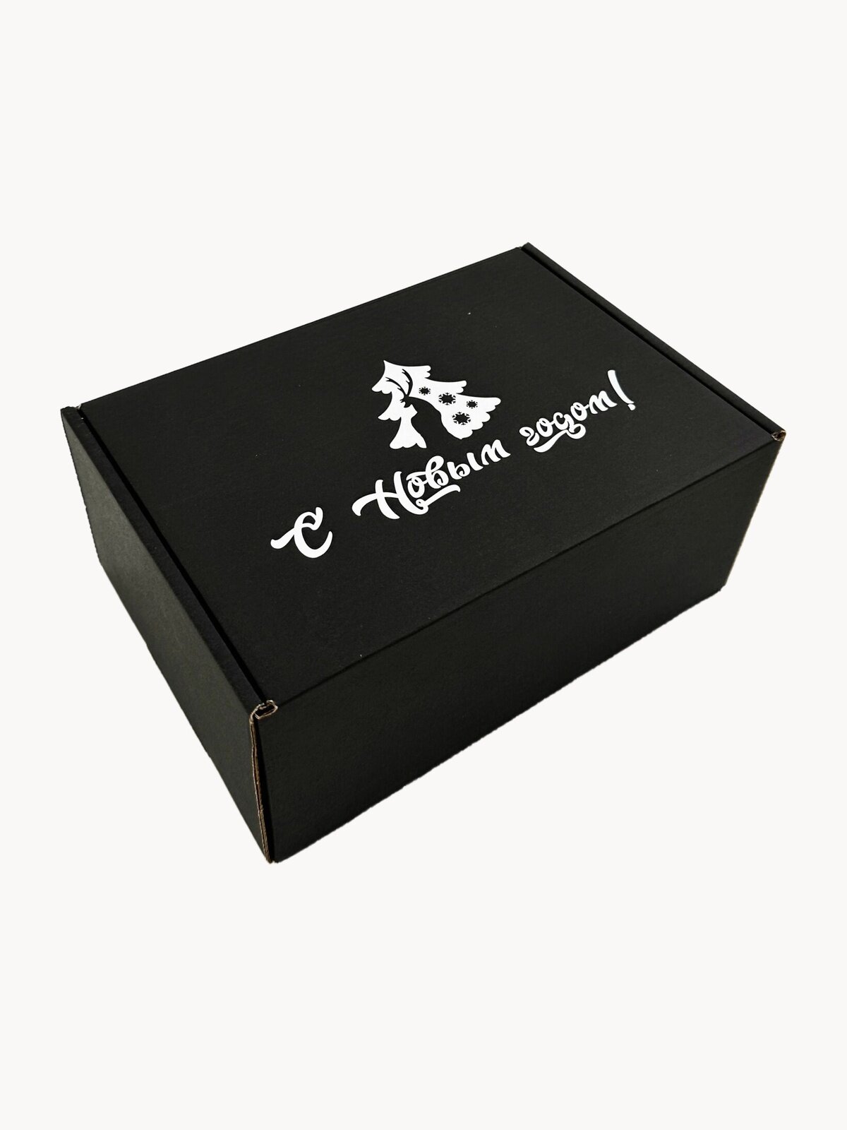 Новогодняя подарочная коробка GILEV 21x15x9см с наполнителем