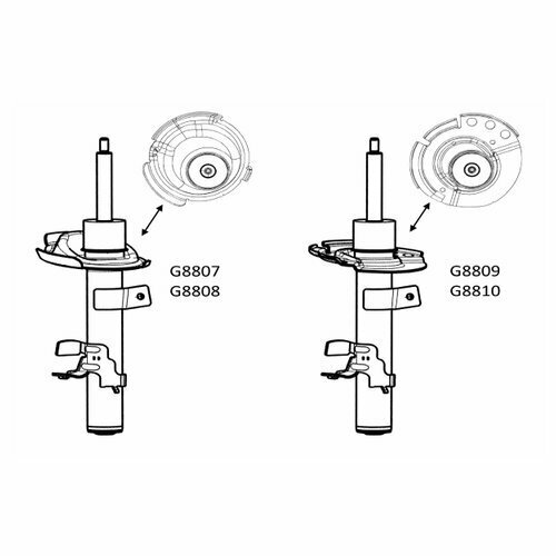 Амортизатор подвески передний Monroe G8807 для Ford Kuga II