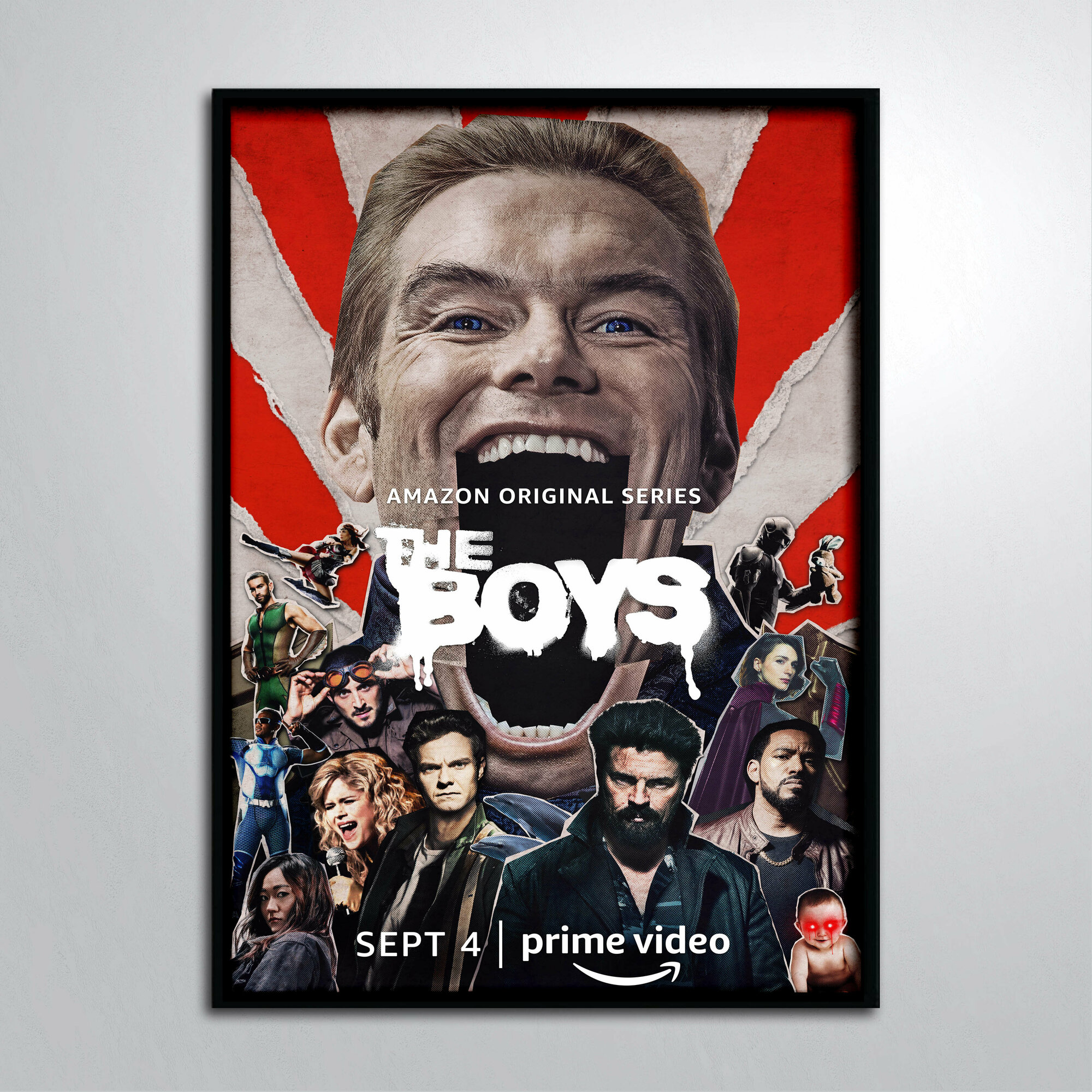 Постер без рамы/Сериал Пацаны Комикс Патриот The Boys