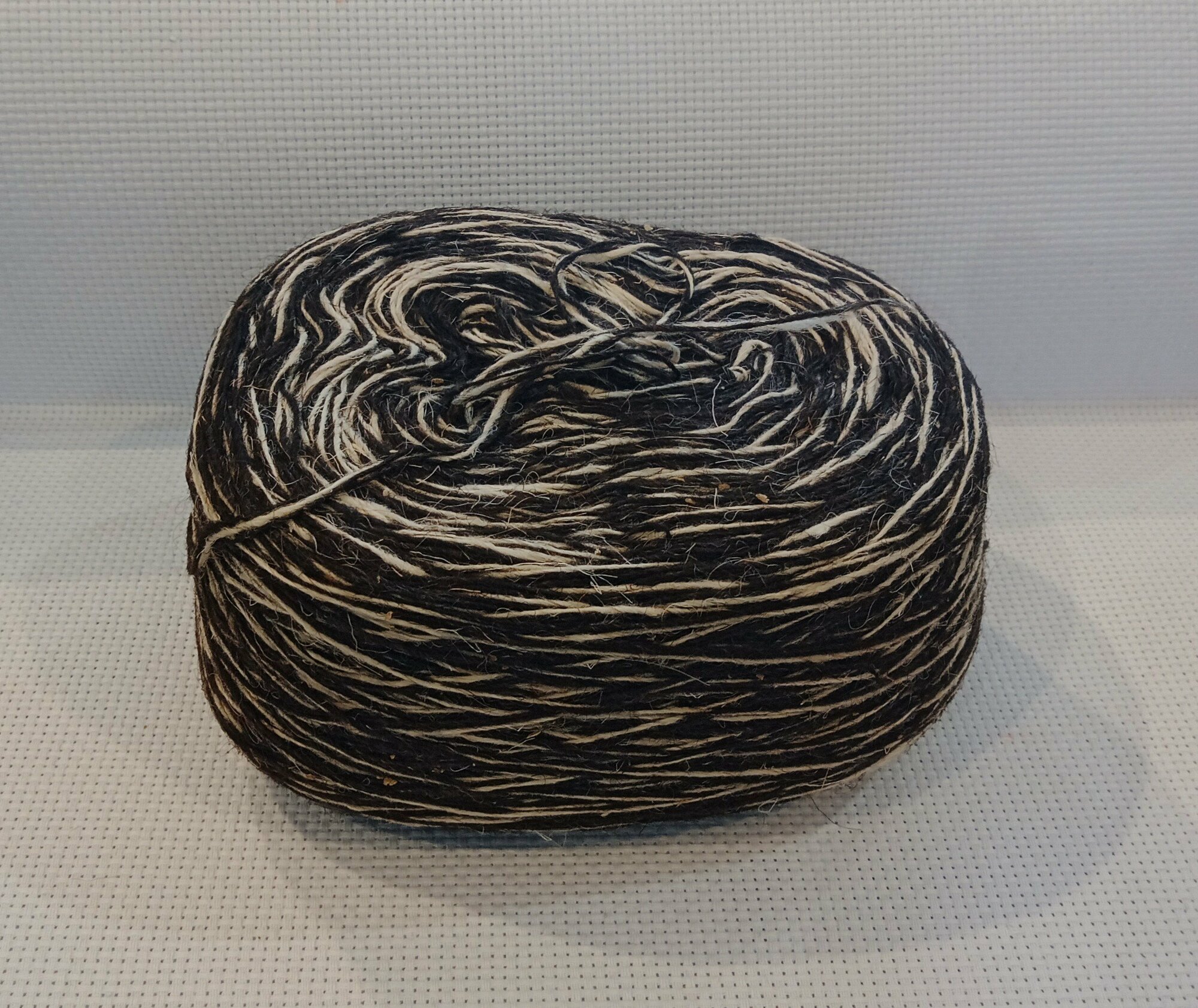 Пряжа носочная 100% овечья шерсть 250гр/500м (меланж темный)