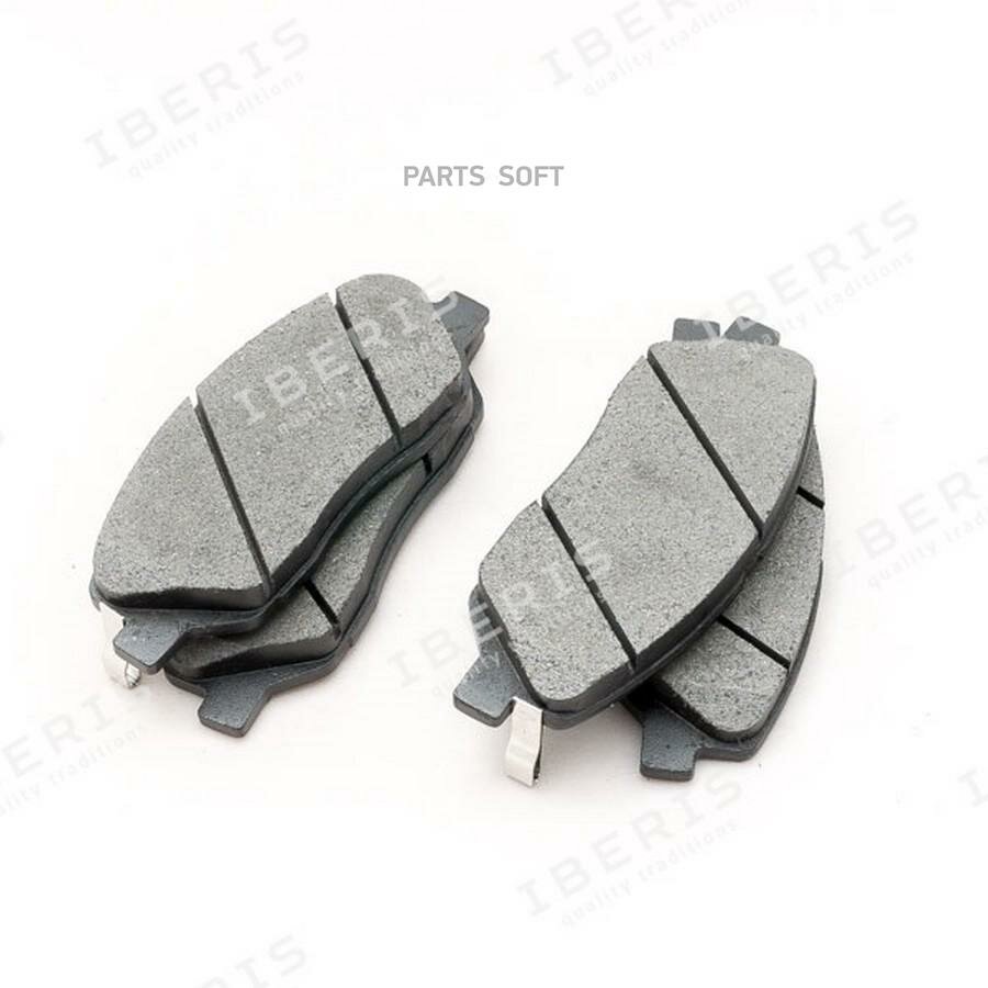 Iberis колодки тормозные передние комплект Hyundai Santa Fe 06->, Equus 09->, Kia Sorento 09->, Ssang Yong New Actyon 10 ib153042 (oem 581010wa00)