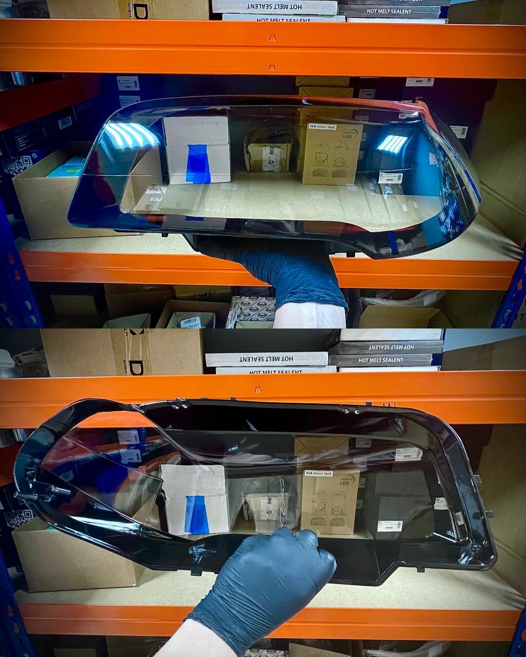 Стекла фар для BMW X3 E83 2003 - 2010 Комплект / Стекла на БМВ 2 Е83