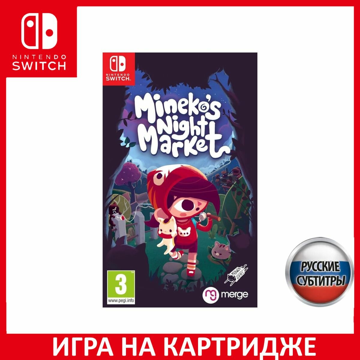 Игра Minekos Night Market Switch Русская Версия Картридж на Nintendo Switch