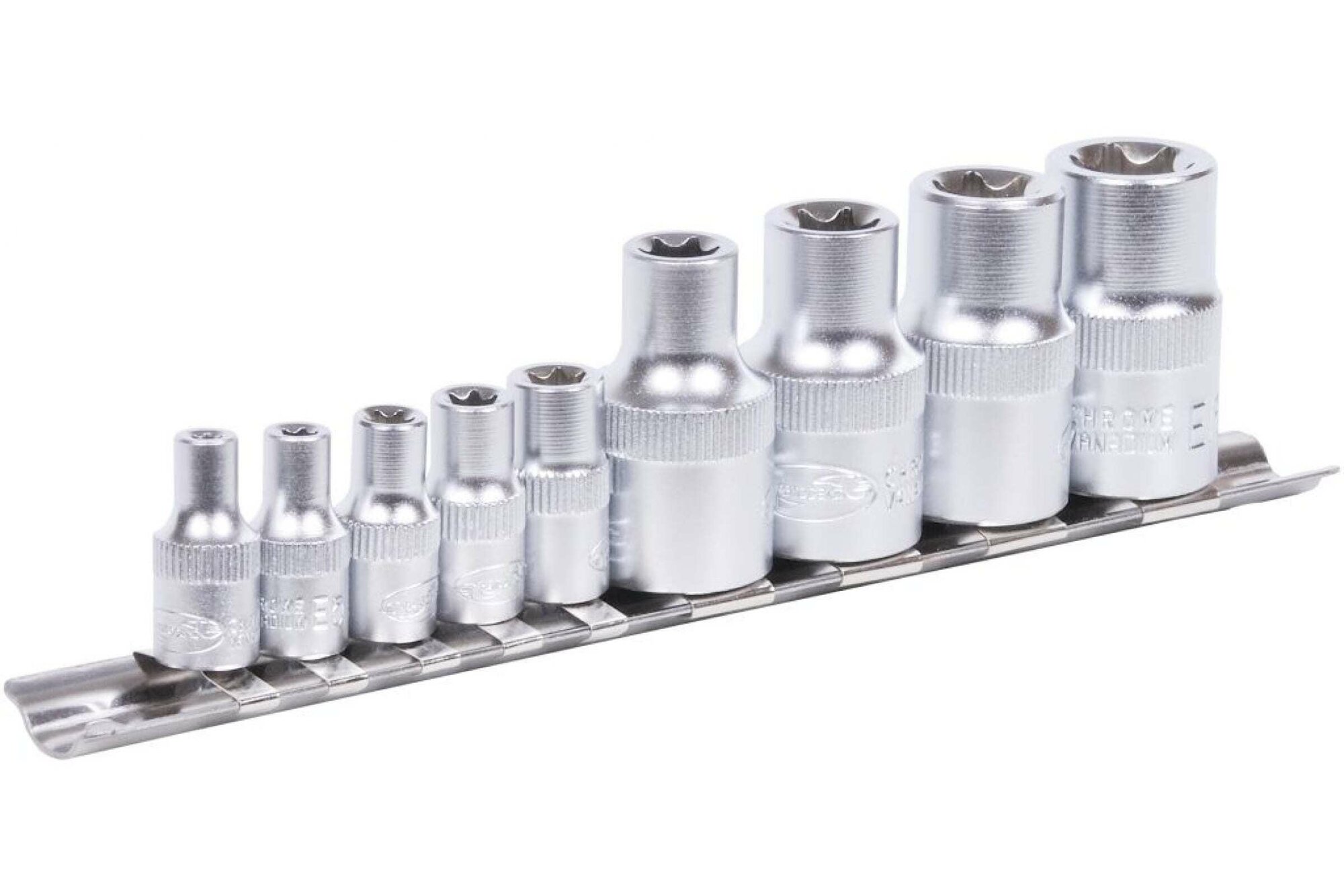 Набор торцевых головок TORX (E4-E16; 1/4"; 1/2"; 9 шт.) АвтоDело 39879 (24296)