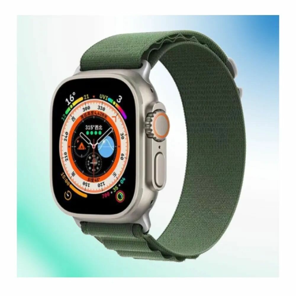 Тканевый ремешок для(2) Smart Watch 42 мм/44/45 mm/ 49, series 1 2 3 4 5 6 7 8 /SE/SE