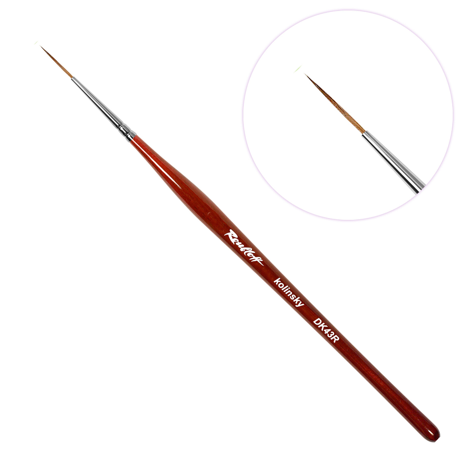 Кисть страйпер колонок Roubloff, №0 DK43R-0