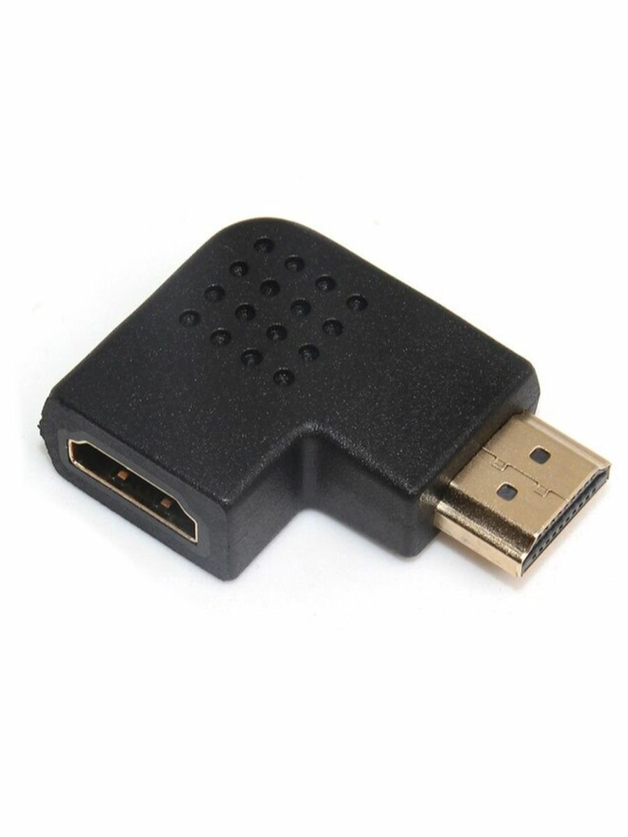 Переходник HDMI-HDMI m-f угловой правый 90 градусов
