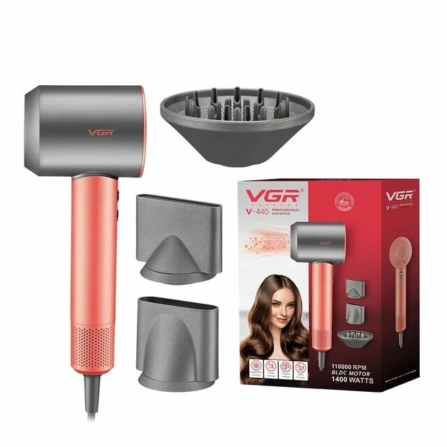 Фен для волос / V 440 красный