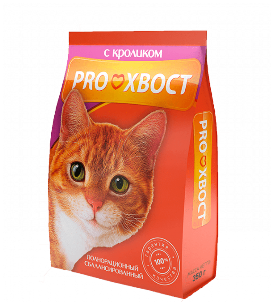 Корм ProХвост для кошек кролик, 350г