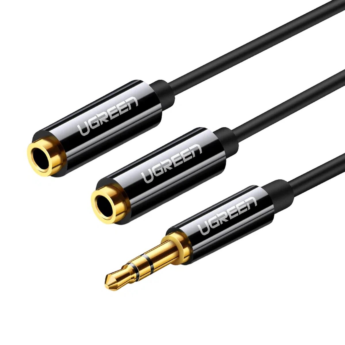 Кабель-сплиттер UGREEN AV134 (20816) 3.5mm Stereo Audio Splitter Cable. Цвет: черный