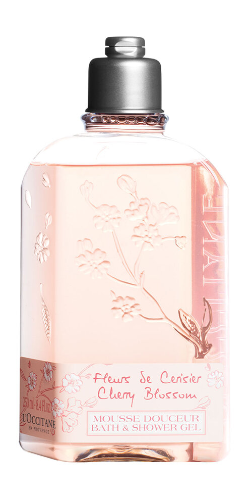 Гель для душа с ароматом цветущей вишни - LOccitane Cherry Blossom Shower Gel, 250 мл.
