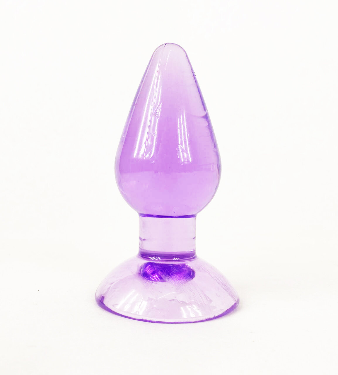 Фиолетовая пробочка 1 см анальная пробка длина 1 см диаметр 4.5 см материал гель вибрация