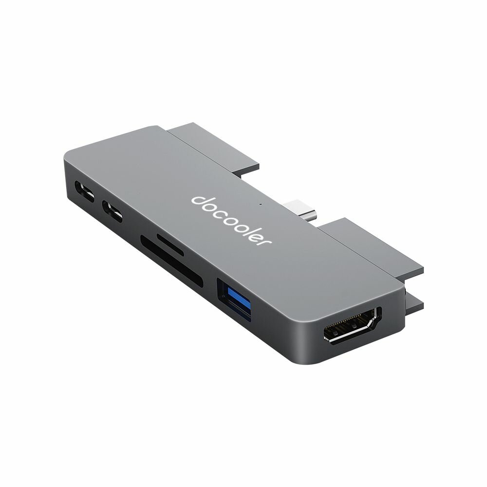 Docooler Концентратор 7-в-1 Type-C с USB3.0 Audio HD Port Слоты для TF SD карт Совместимость