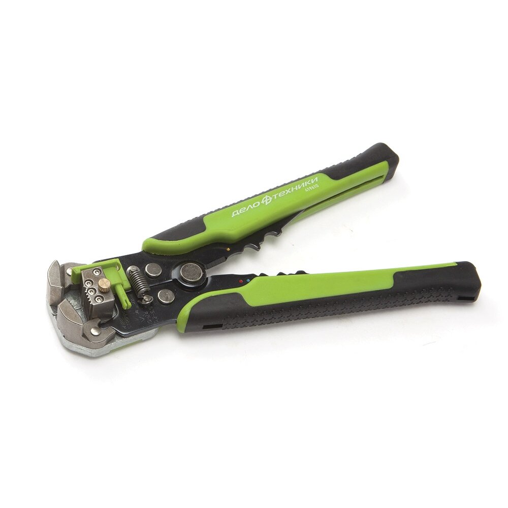 Клещи для снятия изоляции с проводов 0,2–6 мм2 (10–24 AWG), обжима клемм 0,5–6 мм2 (10–22 AWG), с автоматической регулировкой (Дело Техники) DTH-419610