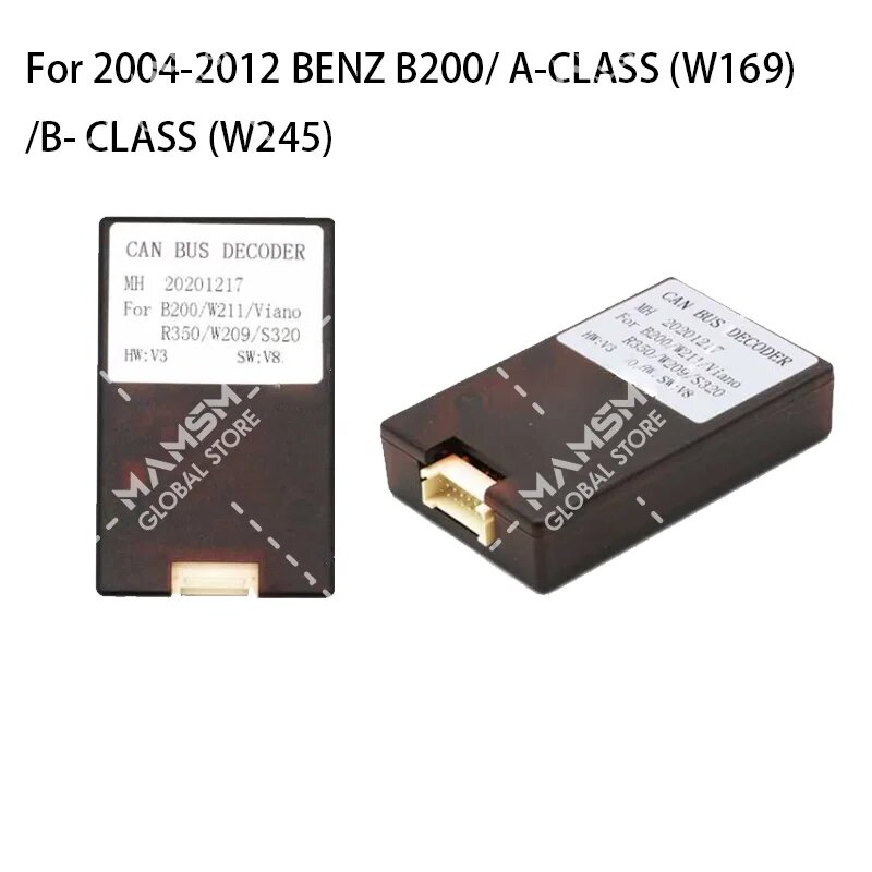 Can-шина адаптер декодер для Benz B200 W169 W245 W164 R-Class W220 W203 C209 Vito SLK с 16-контактным кабелем питания Only Canbus 1