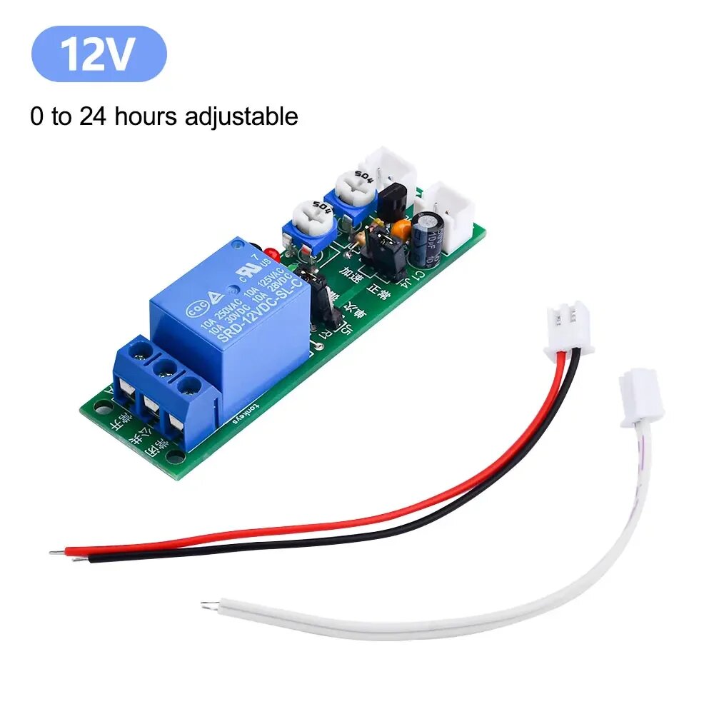 Gaqqee Adjustable Cycle Timer Delay DC 12V