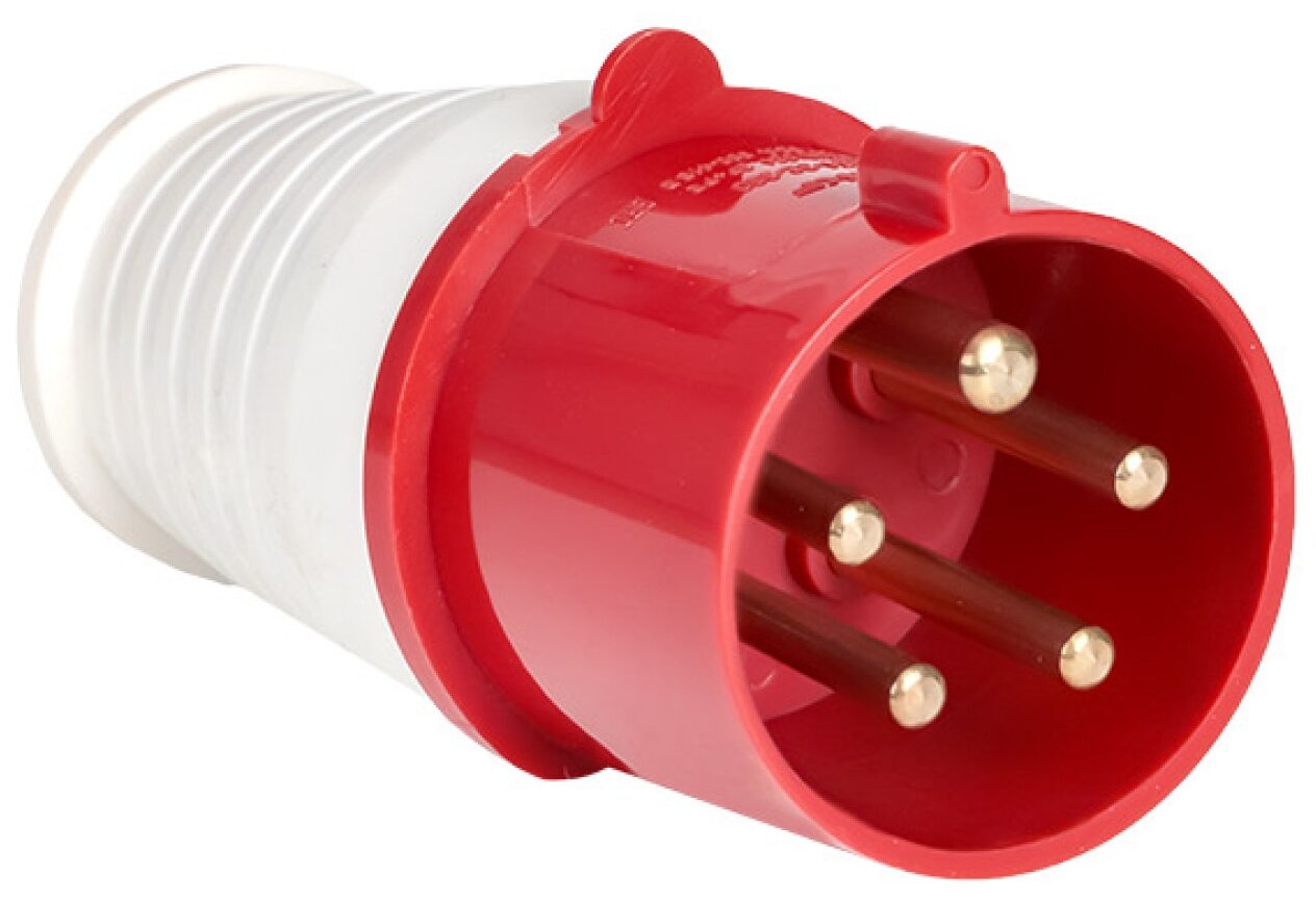 Вилка 015 3Р+РЕ+N 16А 380V IP44 кабельная переносная EKF PS-015-16-380