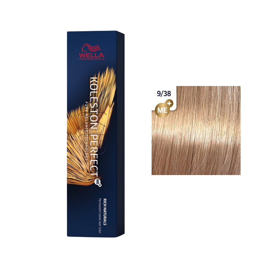 Wella Koleston Perfect ME+ 9/38 - Стойкая краска светлая сепия 60 мл