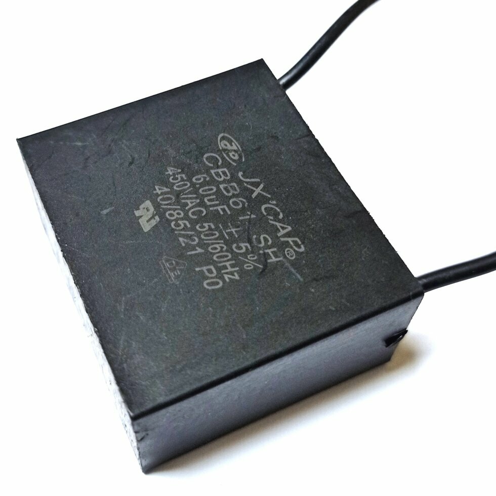 Конденсатор пусковой Wilo насоса РВ-088ЕА 6 мкФ 450В СВВ6-1 CBB61 с проводами