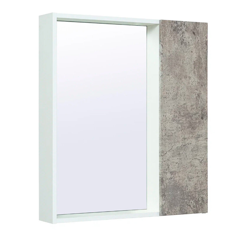 Зеркальный шкаф для ванной Runo Манхэттен 00-00001016 серый бетон