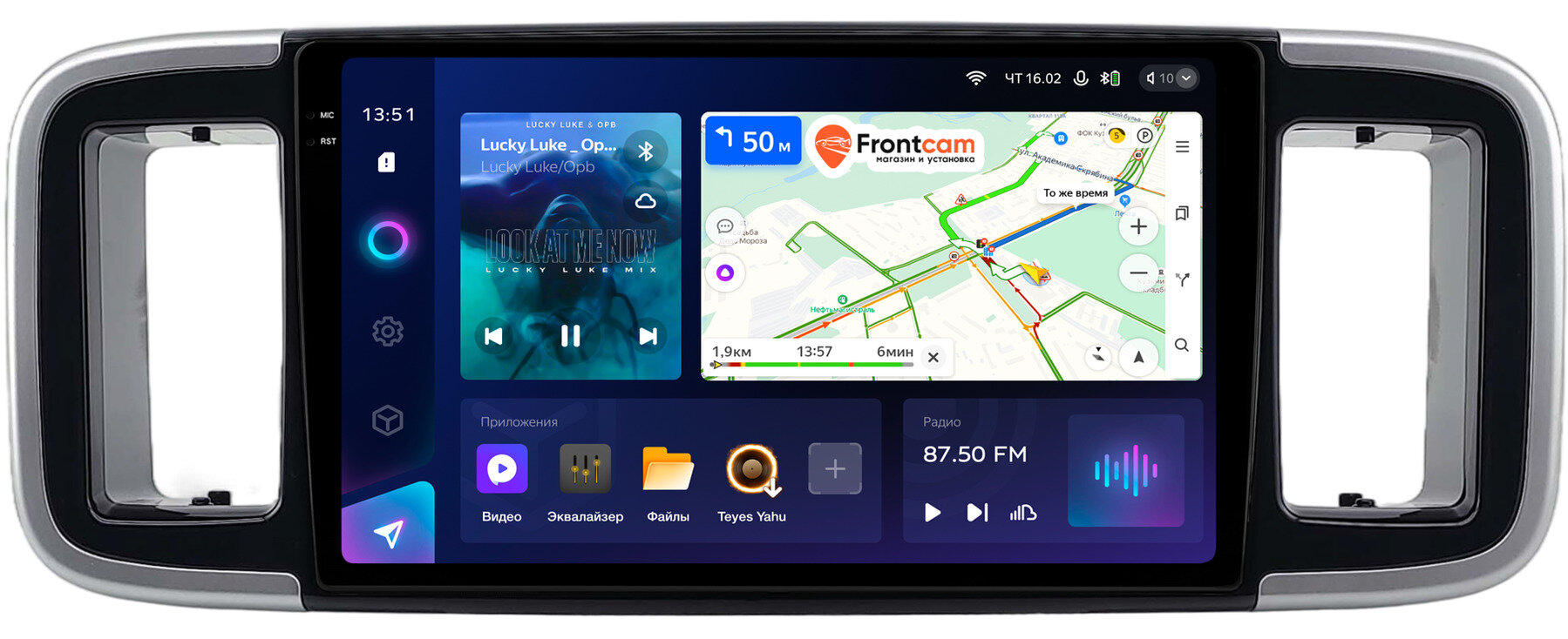 Штатная магнитола Daihatsu Move Canbus 2016-2022 Teyes CC3 2K 6/128 10.36" RM-10-2277 Android 10 (4G-SIM, DSP, QLed)
